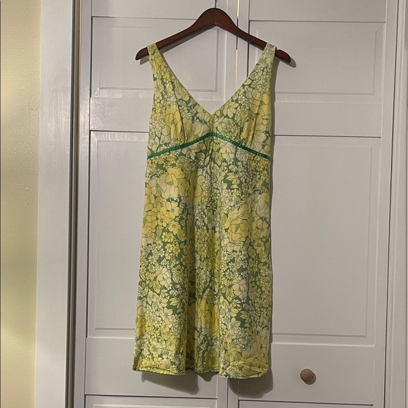 Wrapper | Dresses | Wrapper Yellow And Green Floral Dress | Poshmark